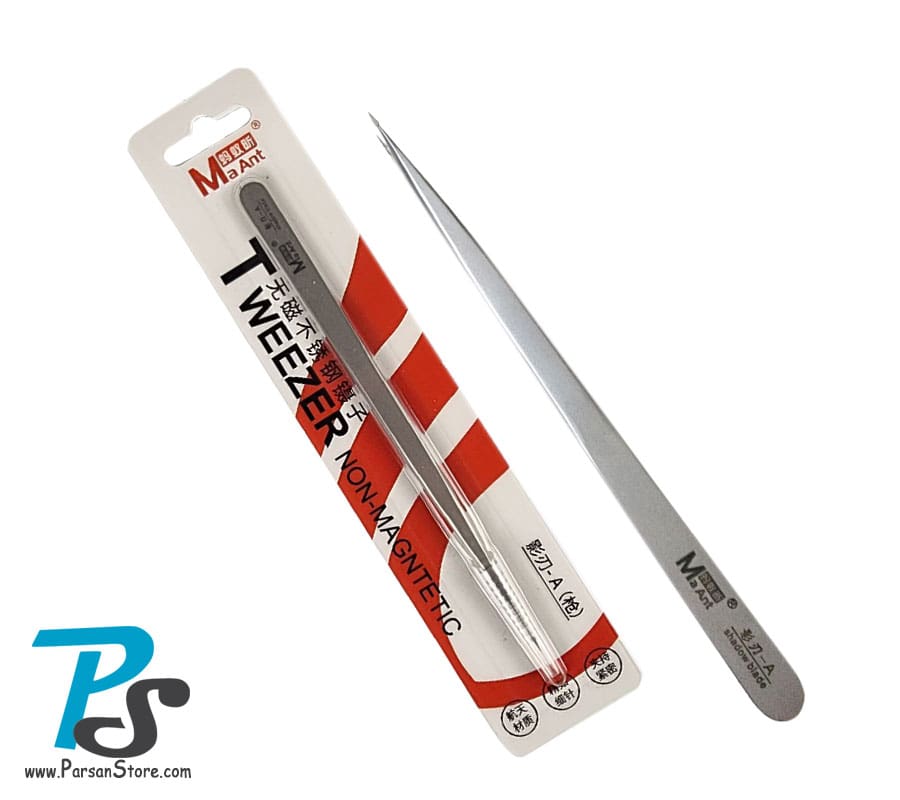 پنس حرفه ای سرصاف MaAnt TWEEZER A - پارسان استور:خرید ابزارتعمیرات موبایل